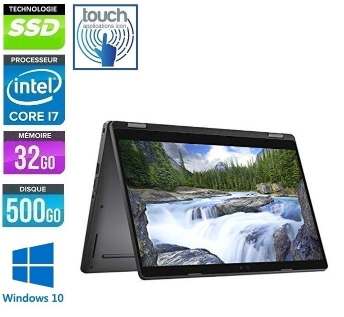 DELL Latitude 5300 (2 en 1) Quad Core i7-8665u 32Go 512Go DELL Latitude 5300 (2 en 1) Quad Core i7-8665u 32Go 512Go